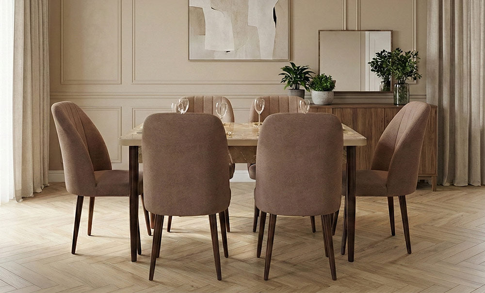 Masa Dining Table 6-Seats Gold